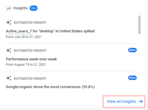 Understanding Automated Insights in Google Analytics 4 (GA4) - Optimize ...