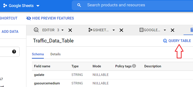 Connect and transfer data from Google Sheets to BigQuery - Optimize Smart