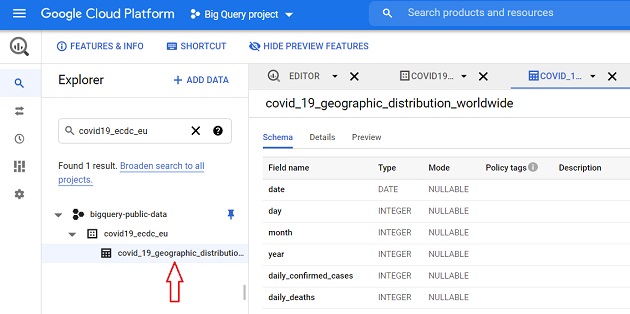How to access BigQuery Public Data Sets - Optimize Smart