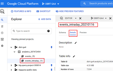 events_ & events_intraday_ tables in BigQuery for GA4 (Google Analytics 4) - Optimize Smart