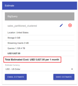 Using Google Cloud pricing calculator for BigQuery - Optimize Smart