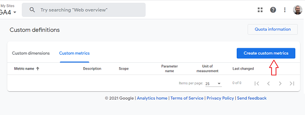 GA4 Custom Metrics Tutorial - Get Free GA4 ebook - Optimize Smart
