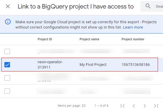 How to connect and export data from GA4 to BigQuery - Optimize Smart