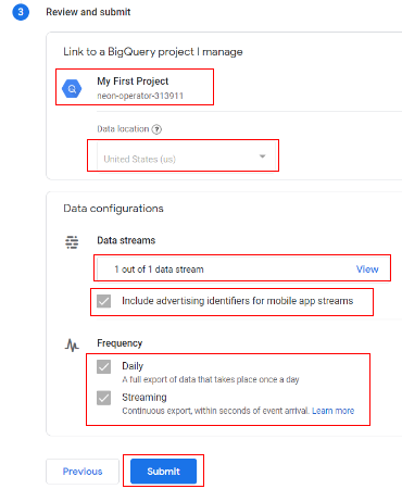 How to connect and export data from GA4 to BigQuery - Optimize Smart
