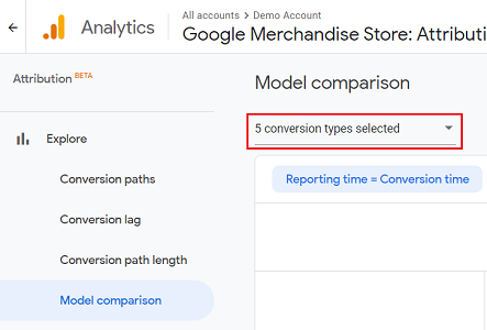 Model Comparison Report Explained in Google Analytics Attribution ...