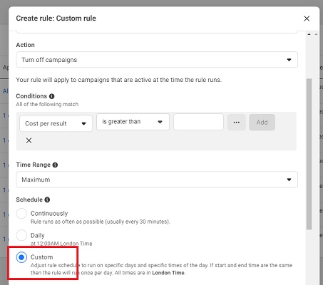 How to automatically turn off Facebook ads on weekends - Optimize Smart