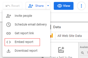 How to embed a Looker Studio report on a website - Optimize Smart