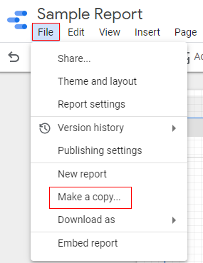 Seven methods to create a new report in Google Data Studio