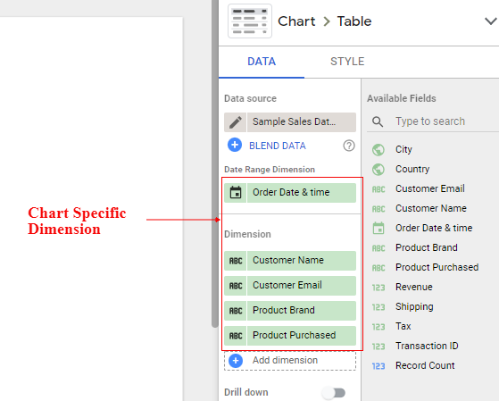 Data Source Fields in Google Data Studio - Tutorial - Optimize Smart