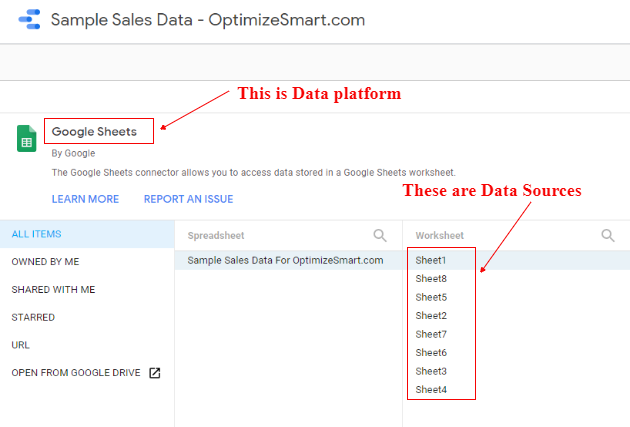 Google Data Studio Data Sources – Tutorial - Optimize Smart