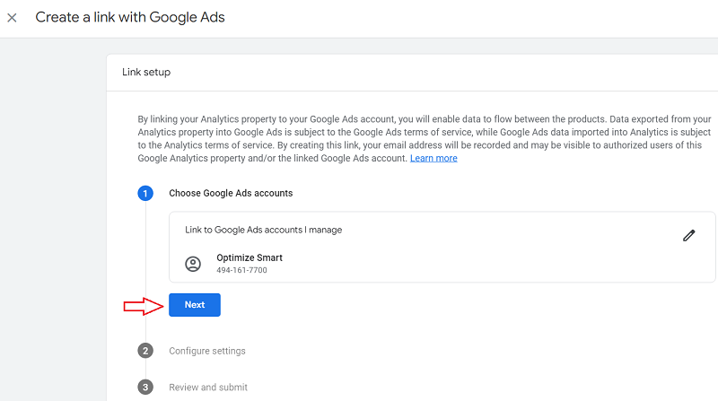 How to link GA4 to Google Ads - Optimize Smart