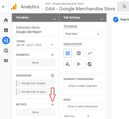 How to create Google Ads report in GA4 (Google Analytics 4)