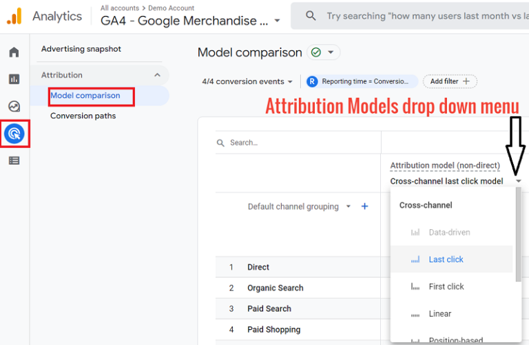 Guide to Attribution Models in GA4 (Google Analytics 4) - Optimize Smart