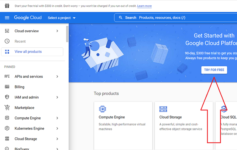 How to create a new Google Cloud Platform account