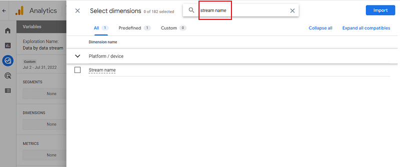 How to segment GA4 data by data stream - Optimize Smart