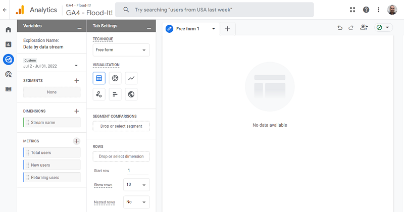How to segment GA4 data by data stream - Optimize Smart