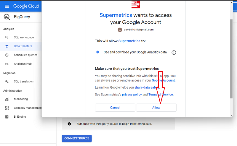 Sending data from Google Analytics to BigQuery without 360 - Optimize Smart