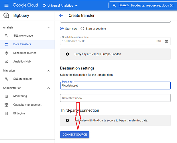 Sending data from Google Analytics to BigQuery without 360 - Optimize Smart