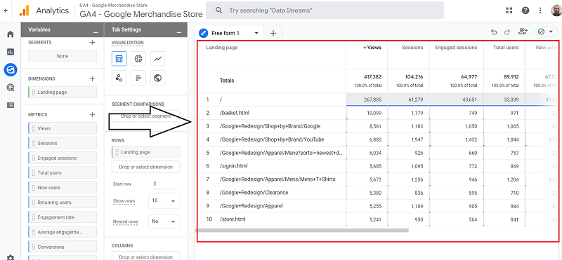 How to Create Landing Pages Report in GA4 (Google Analytics 4) - Optimize Smart