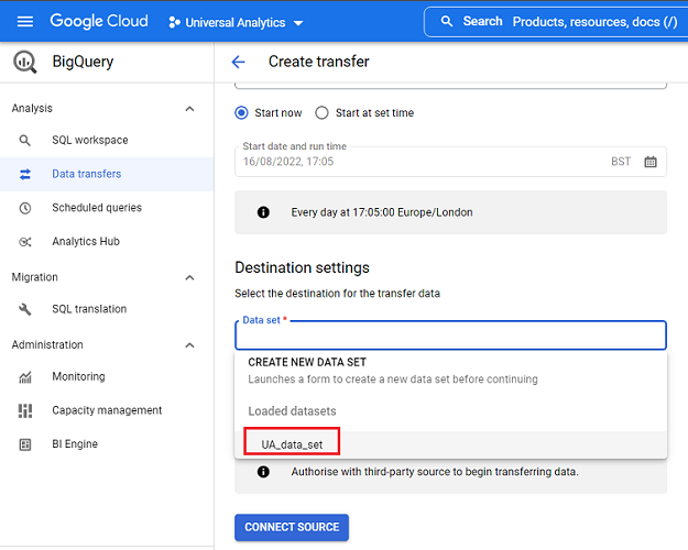 Sending data from Google Analytics to BigQuery without 360 - Optimize Smart