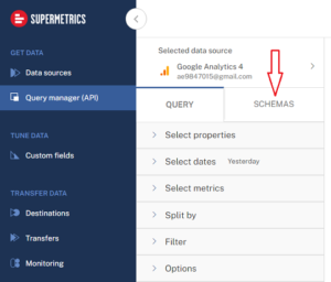 BigQuery GA4 schema - Send Custom GA4 Data to BigQuery - Optimize Smart