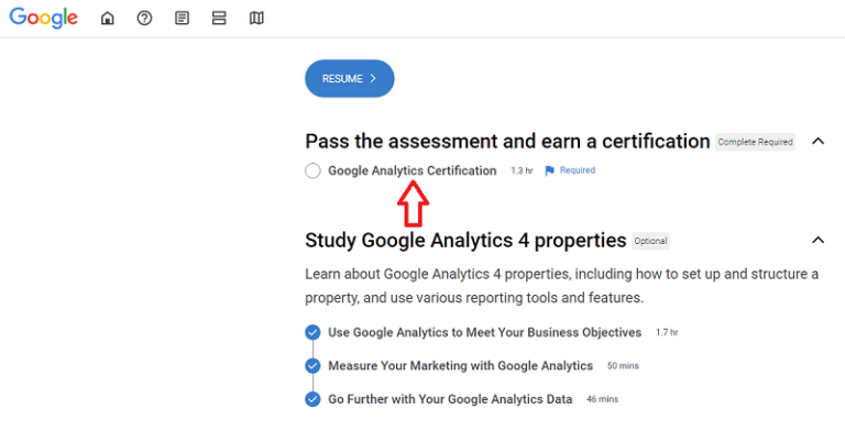 GAIQ (Google Analytics Individual Qualification) Exam (GA4 Certification)