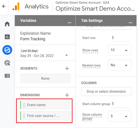 GA4 Form Interactions Tracking - Enhanced measurement - Optimize Smart
