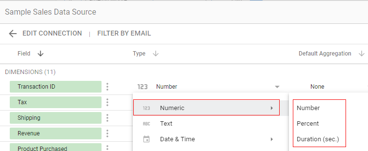 Looker Studio Number Formats / Data Types - Optimize Smart