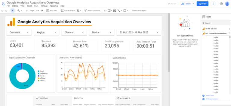 Understanding Report Editor in Looker Studio - Optimize Smart
