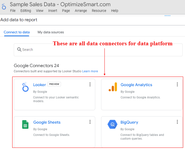 Looker Studio Data Sources – Tutorial - Optimize Smart