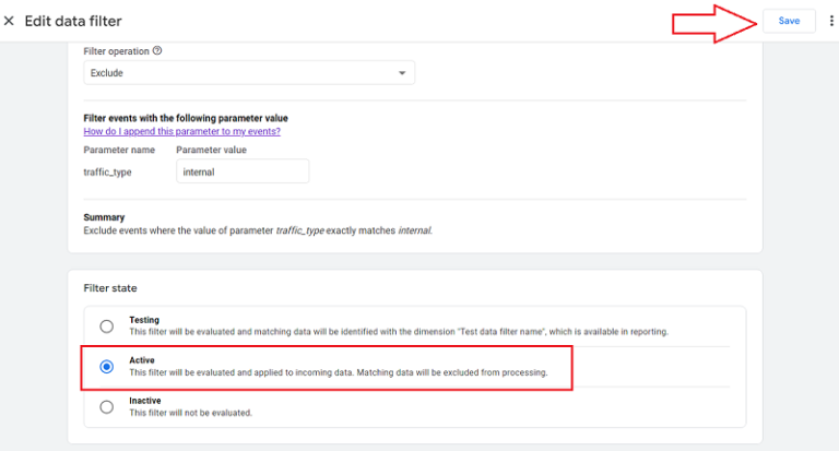 Exclude internal traffic in GA4 (Google Analytics 4) via IP filter - Optimize Smart