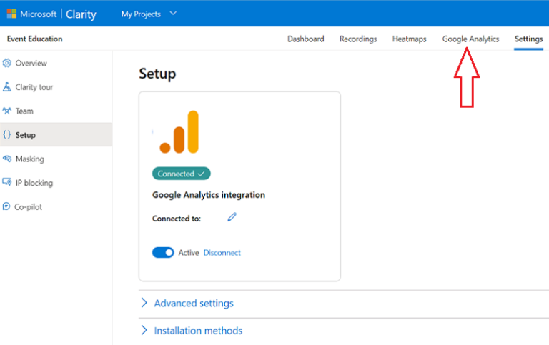 How to use Microsoft Clarity with GA4 (Google Analytics 4)