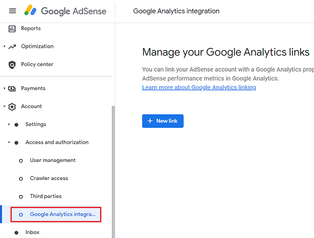 How to link Google Analytics 4 with Adsense