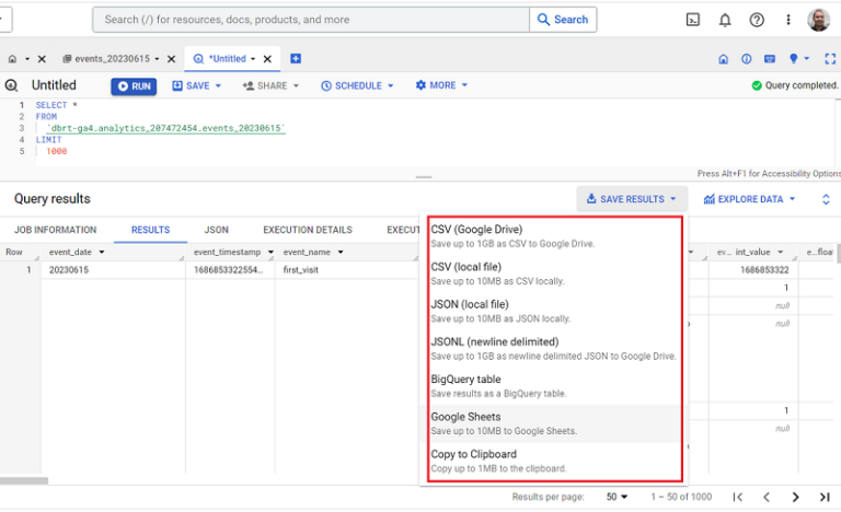 Understanding the BigQuery User Interface - Optimize Smart