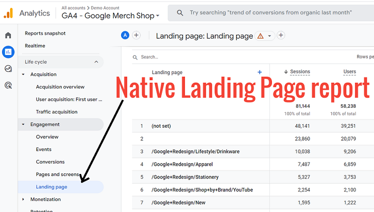 How to Create Landing Page Report in GA4 (Google Analytics 4) - Optimize Smart
