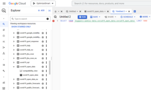 How to access BigQuery Public Data Sets