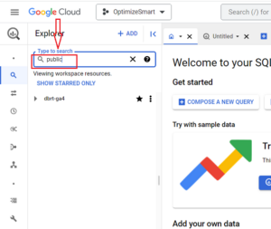 How to access BigQuery Public Data Sets
