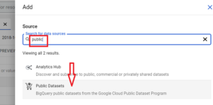 How to access BigQuery Public Data Sets