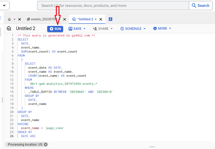 Using Ga4 Bigquery Sql Generator To Create Sql Queries