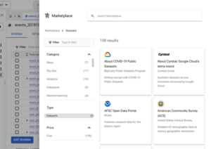 How to access BigQuery Public Data Sets