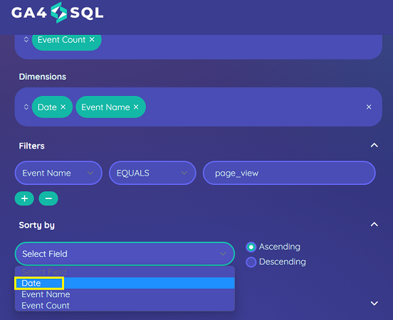 Using Ga4 Bigquery Sql Generator To Create Sql Queries