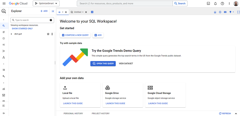 How to access BigQuery Public Data Sets