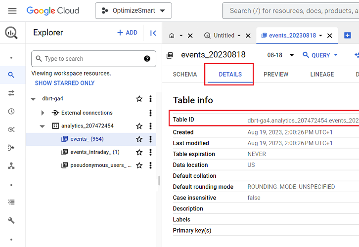 events_ & events_intraday_ tables in BigQuery for GA4 (Google Analytics ...