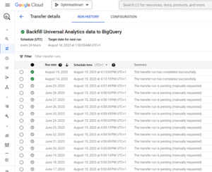 How to backup Google Universal Analytics data