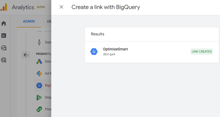 GA4 BigQuery - Connect Google Analytics 4 with BigQuery - Optimize Smart