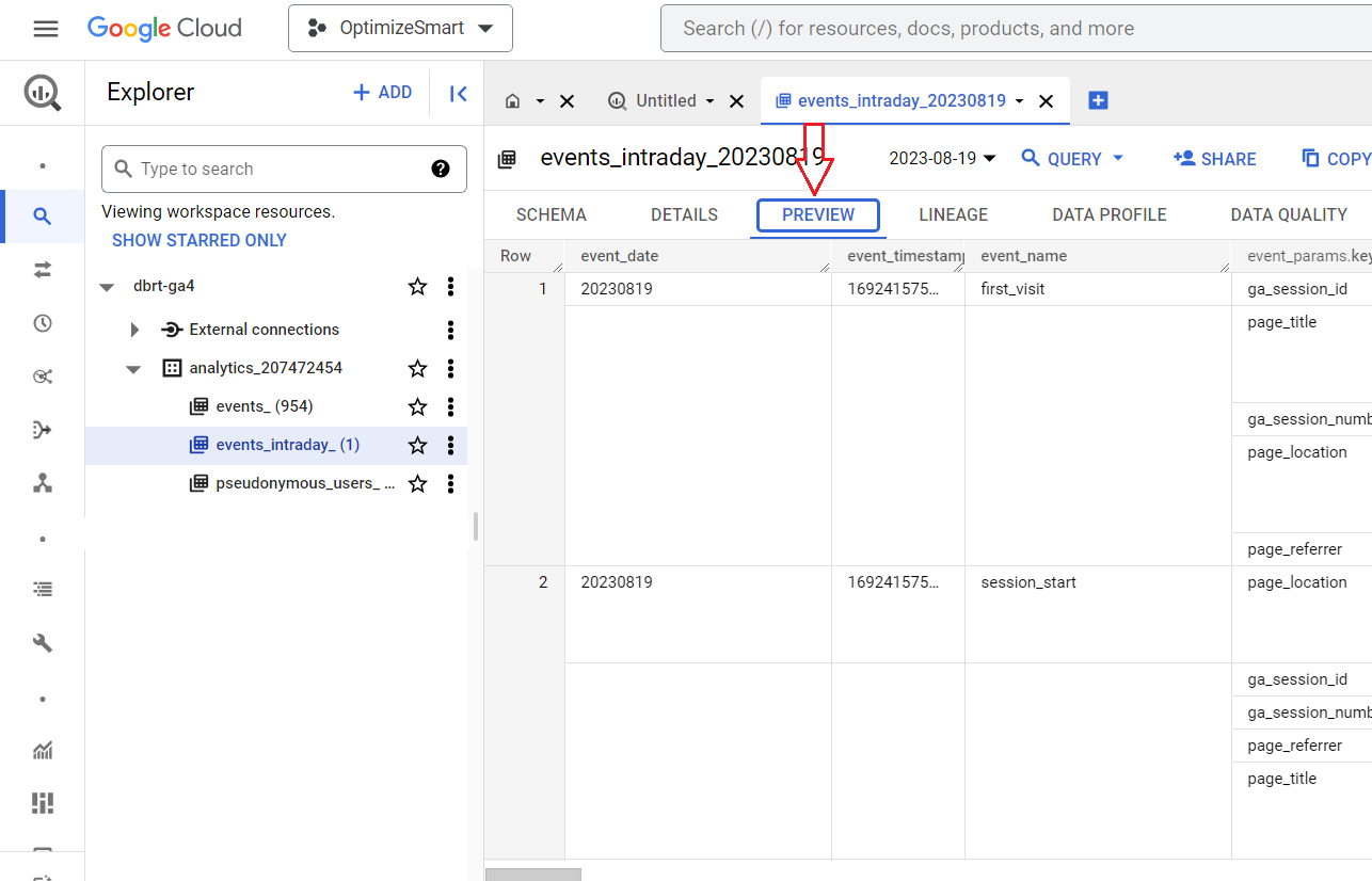 events_ & events_intraday_ tables in BigQuery for GA4 (Google Analytics ... events_ & events_intraday_ tables in BigQuery for GA4 (Google Analytics ...