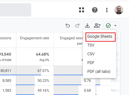 How to export GA4 data to Google Sheets for free - Optimize Smart