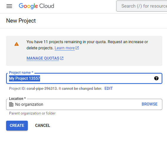 How to create a new BigQuery project - Optimize Smart