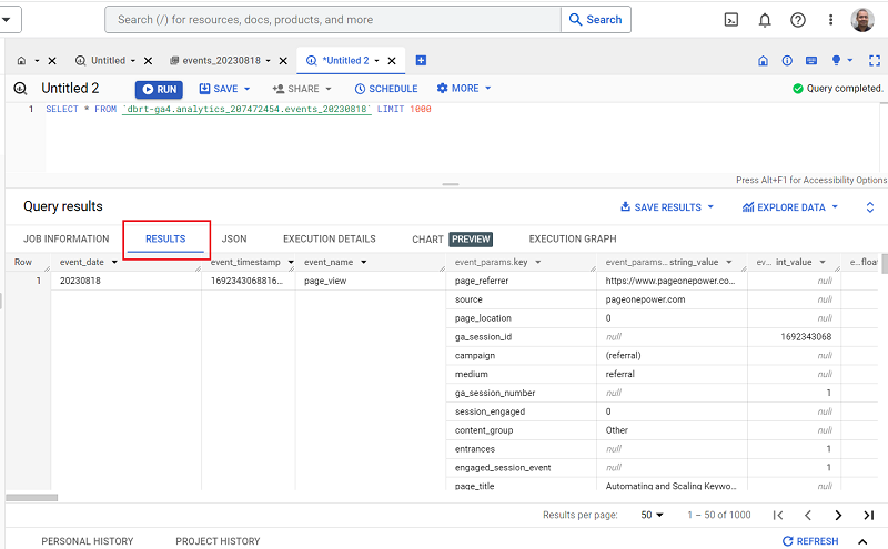 events_ & events_intraday_ tables in BigQuery for GA4 (Google Analytics ...