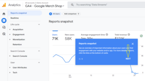Free GA4 training and tutorial with PDF ebook on Google Analytics 4